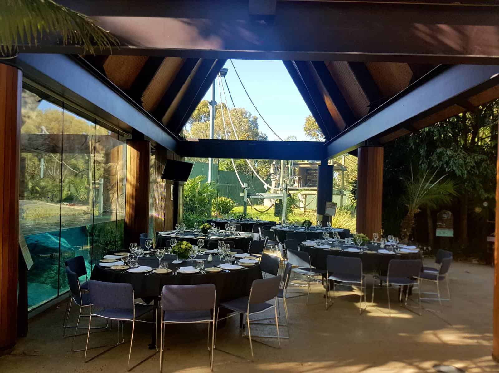Immersion Longhouse outdoor venue at Adelaide Zoo